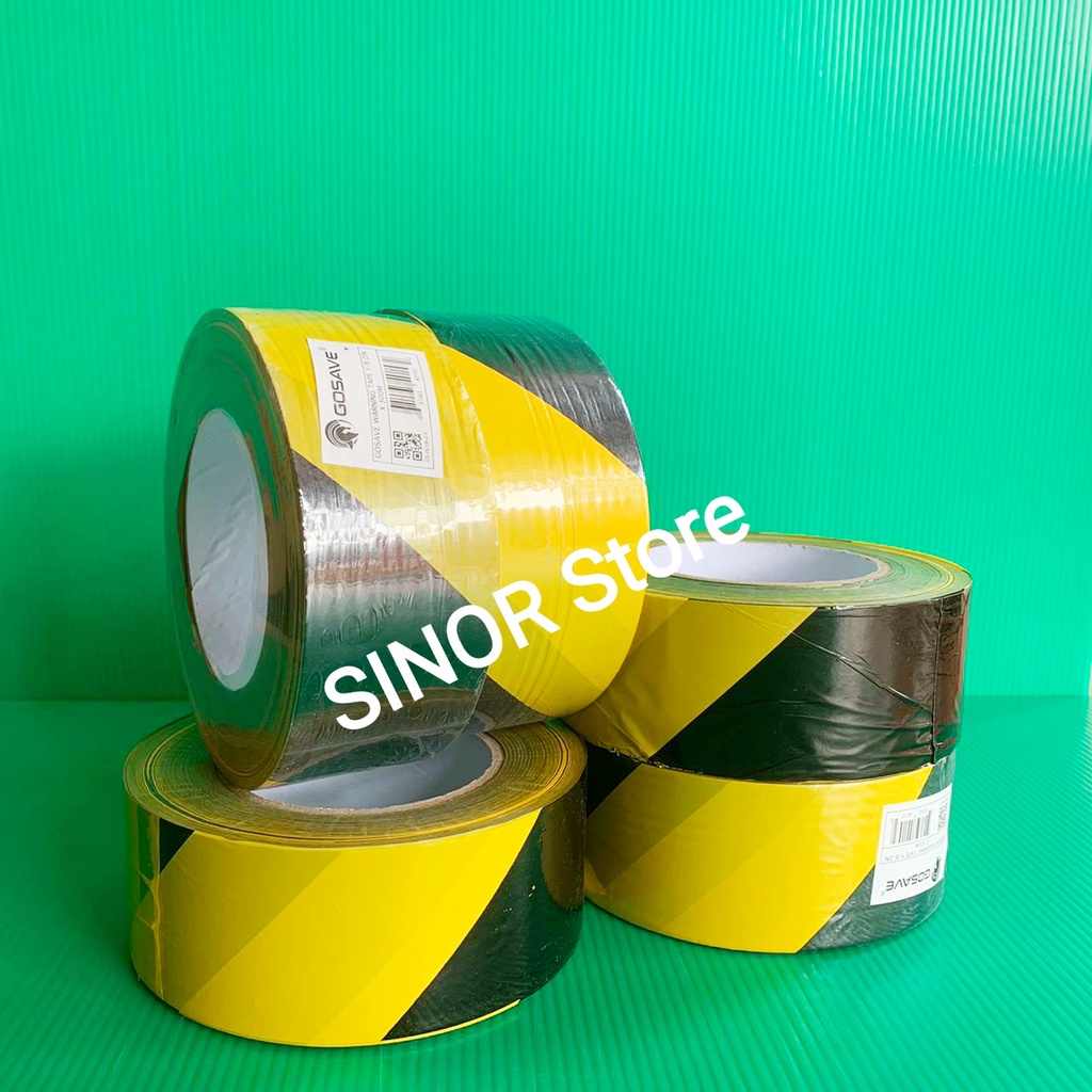 Jual POLICE LINE 2 INCH X 300 METER HITAM KUNING BARRICADE GARIS POLISI ...
