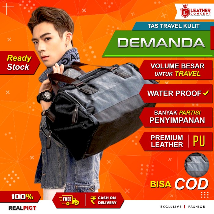 Jual New Series Tas Pria Kulit Tas Travel Kulit Tas Slempang Pria Tas Gym Pria Demanda Original