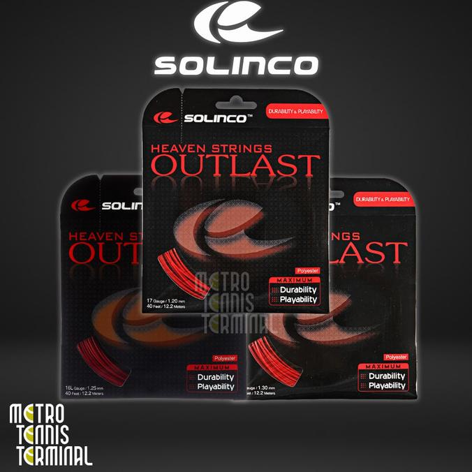Jual Solinco Outlast 16L / 16 / 17 / 18g String ( Senar Raket Tenis ...