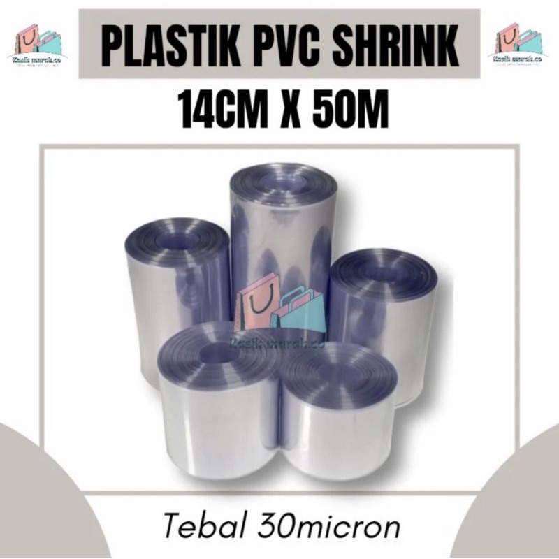 Jual PVC Shrink Plastik Shrink Film Plastik Segel Kemasan Ukuran 14cm x ...
