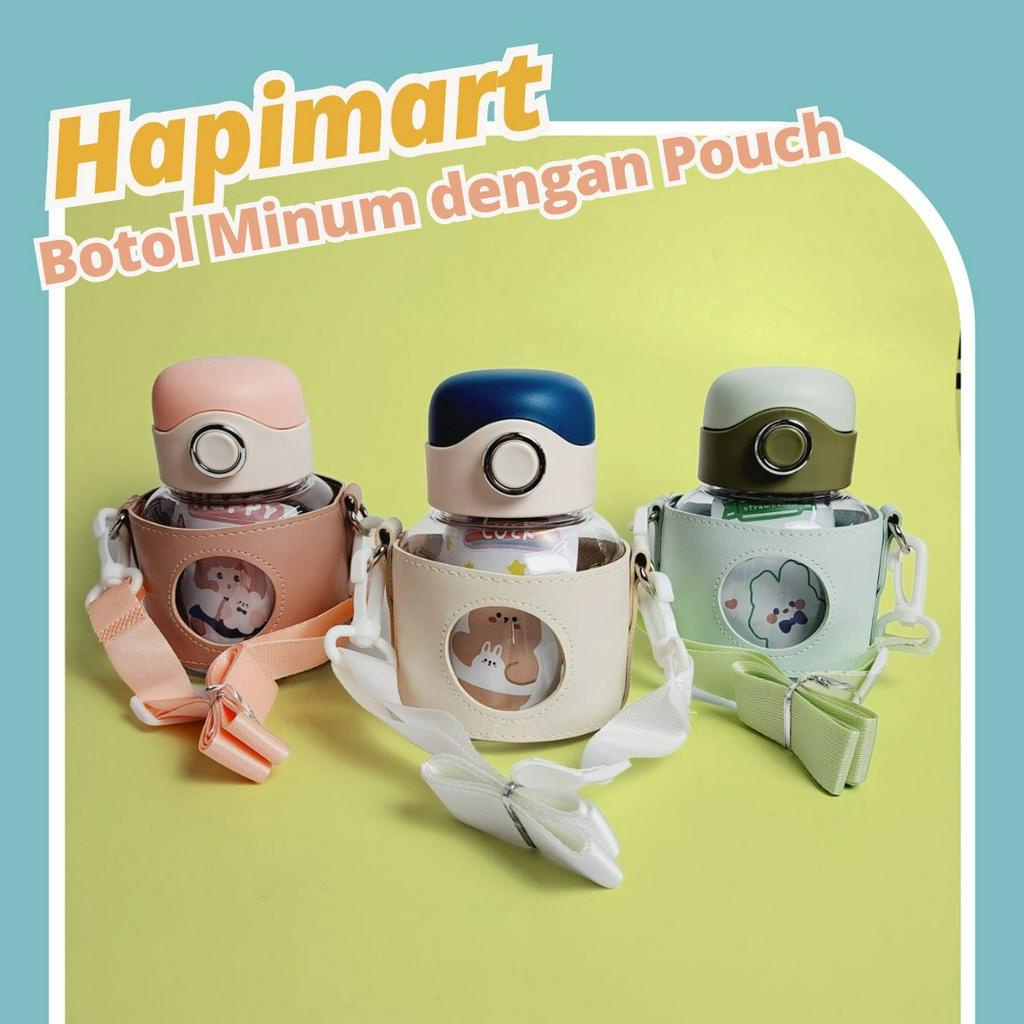 Jual Botol Air Minum Pouch Bulat Botol Anak Tali Sedotan Stiker 2D ...