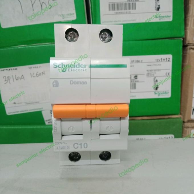 Jual Mcb 2p 10A Domae Schneider | Shopee Indonesia