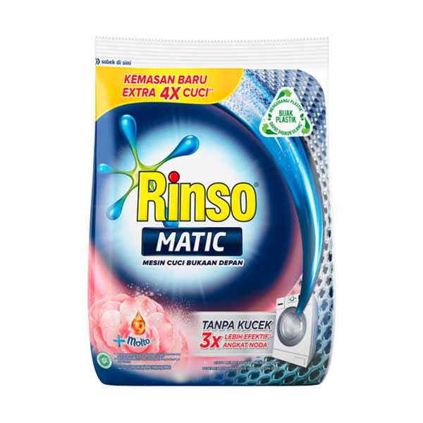 Jual RINSO MATIC PWD FRONT LOAD 900 GR | Shopee Indonesia