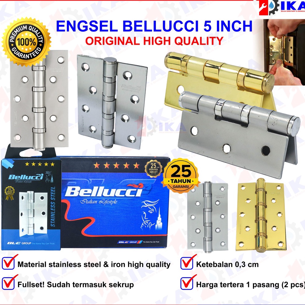 Jual 67 Engsel 5 inc Stainless tebal/ Engsel 5 Inch Stainless Tebal ...