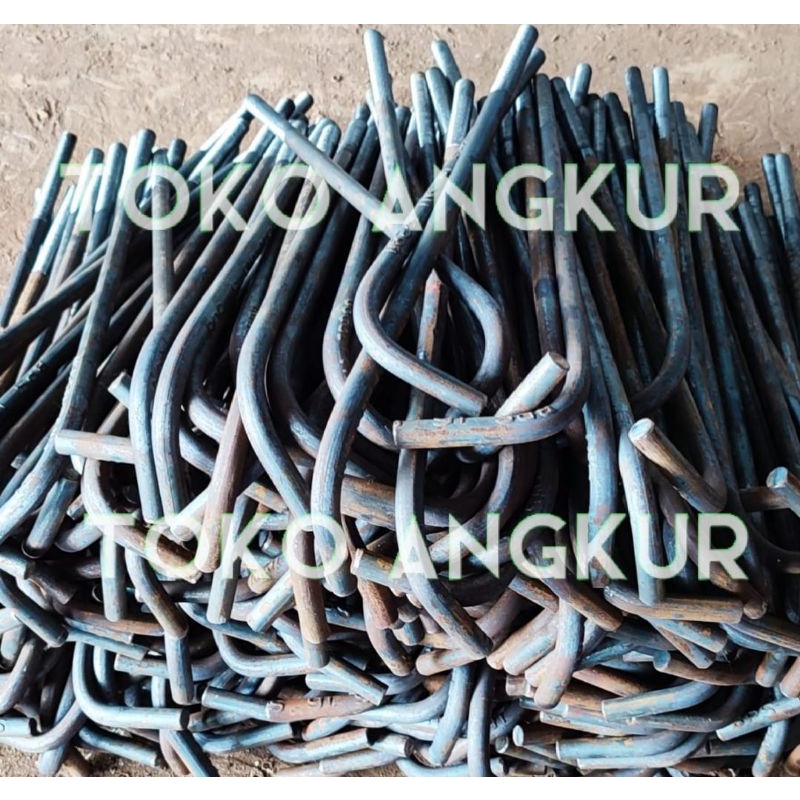 Jual ANGKUR L ST37 BESI KONSTRUKSI COR BETON TIANG PJU M25 x 70cm x ...