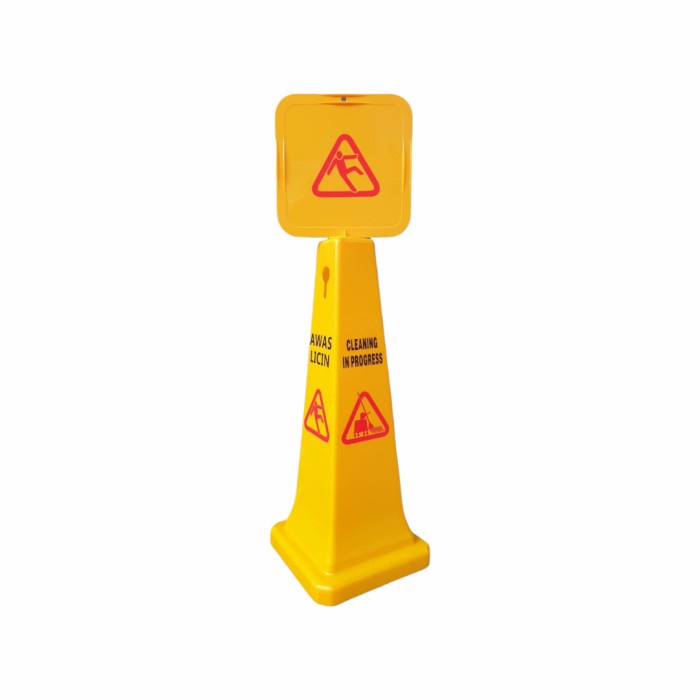 Jual Warning Sign / Wet Floor Sign Cone Kerucut Besar Papan Licin ...