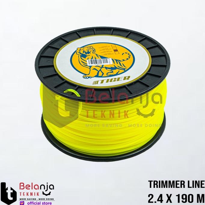 Jual Tiger Tali Senar Potong Rumput 2.4 MM X 190 Meter Trimmer Line ...