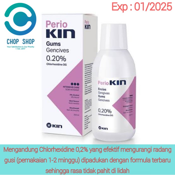 Jual Terlaris Periokin Perio Kin Obat Kumur Chlorhexidine Hexidine Chx ...