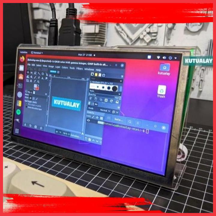 Jual (KUTU) PAKET MONITOR LCD 7 INCH HDMI VGA AV TTL 50 PIN LVDS PC DISPLAY | Shopee Indonesia