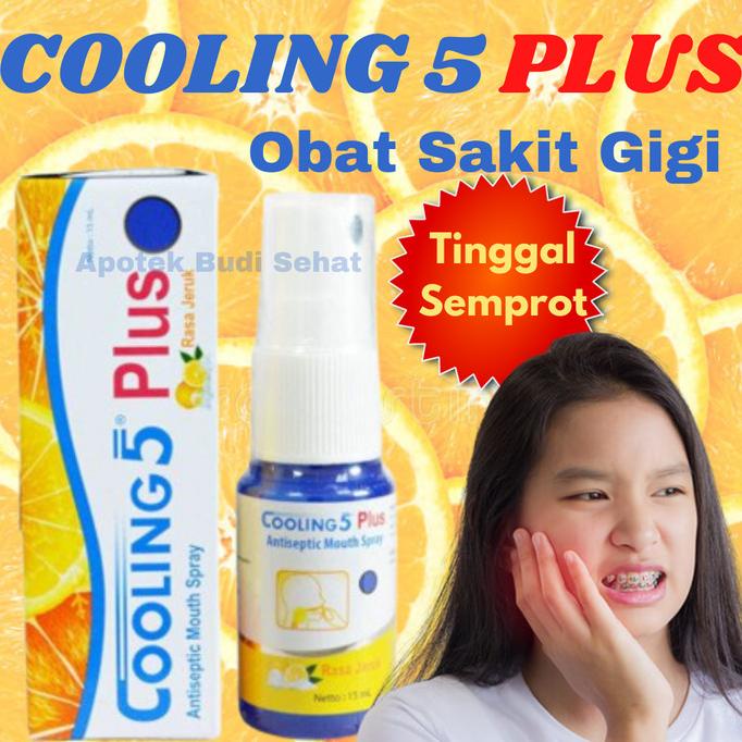 Jual COOLING 5 PLUS SPRAY OBAT SAKIT TENGGOROKAN SARIAWAN RASA ORANGE ...