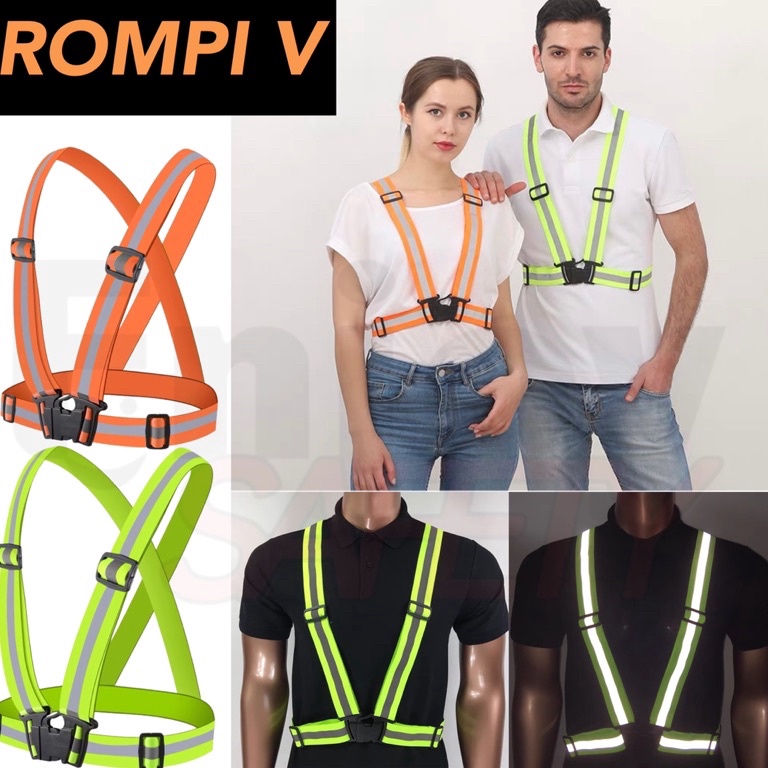 Jual xatn -85 Rompi V Karet Enjoy Safety Rompi Proyek Reflective Vest V ...