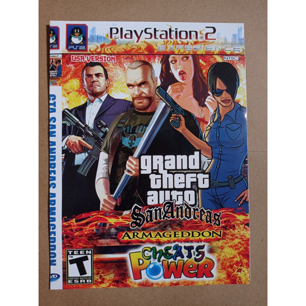 Jual Kaset Game PS 2 - GTA SA MOD Armagedon Kaset Game PS2 + Cover ...