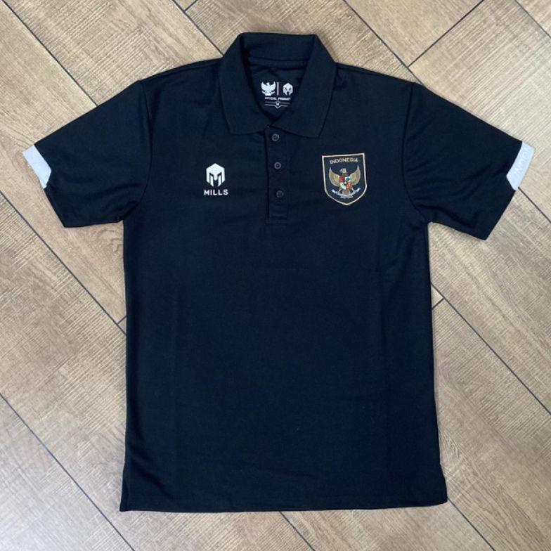 Jual Berkualitas! Polo Shirt Official Timnas Indonesia Logo Bordir ...