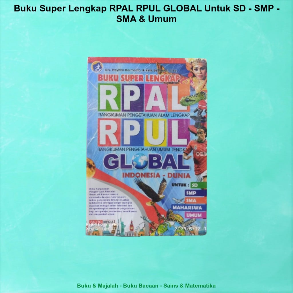 Jual Buku Super Lengkap RPAL RPUL GLOBAL Untuk SD, SMP, SMA & Umum ...