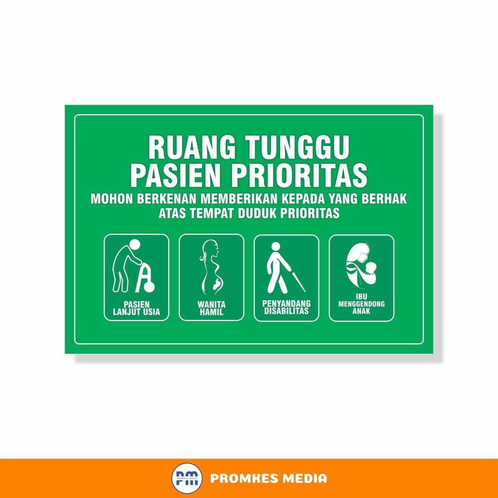 Jual Stiker Ruang Tunggu Pasien Prioritas | Shopee Indonesia