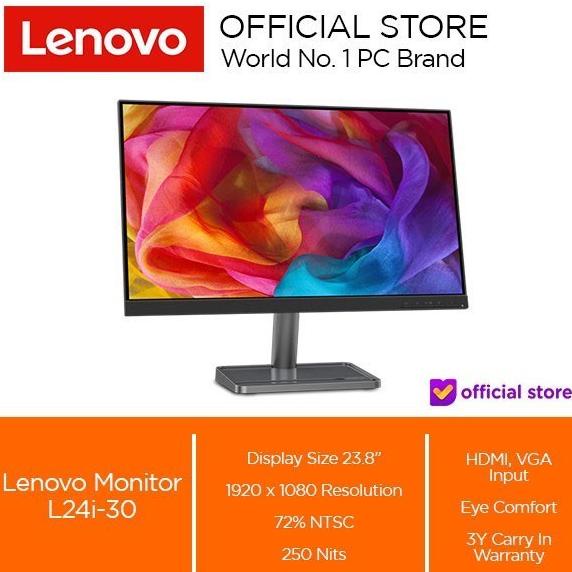 Jual Lenovo L24I-30 Led Monitor 23.8" Inch Ips Hdmi Vga 1920X1080 Fhd ...