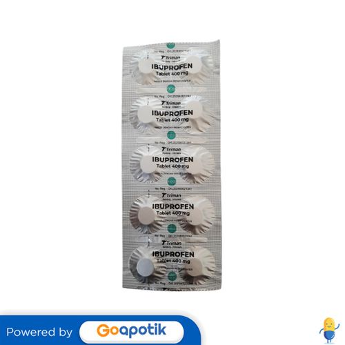 Jual IBUPROFEN TRIMAN 400 MG STRIP 10 TABLET | Shopee Indonesia