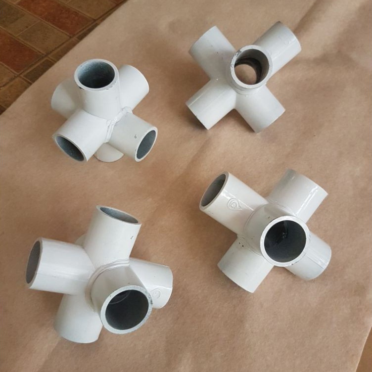 Jual ¯ sambungan konektor fitting tee elbow pipa pvc 6 way arah side ...