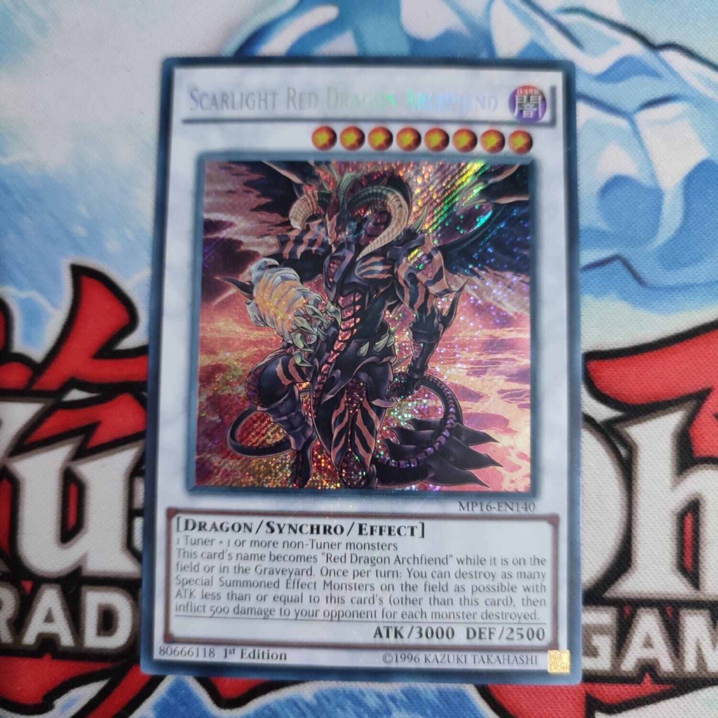 Jual yugioh scarlight red dragon archfiend MP16 secret rare 1st ...