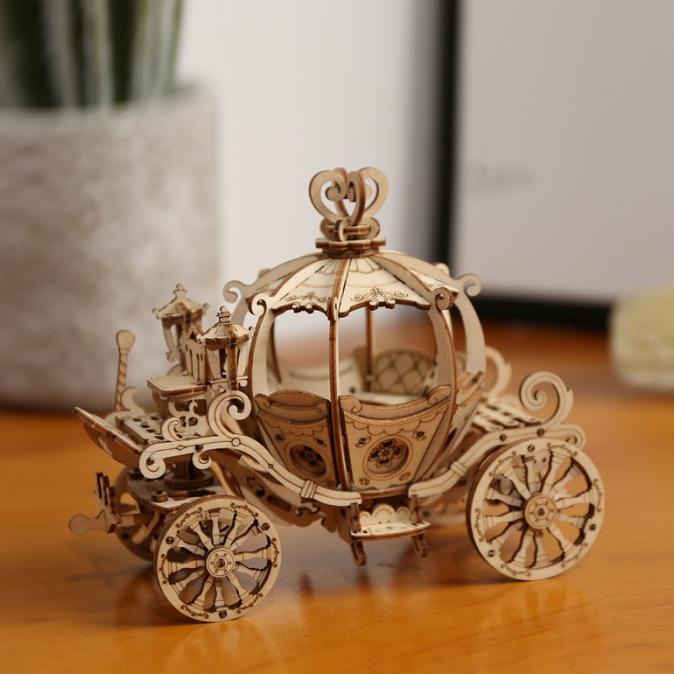 Jual KKV Rolife 3D Wooden Puzzle DIY Carriage Carousel Ferris Wheel ...