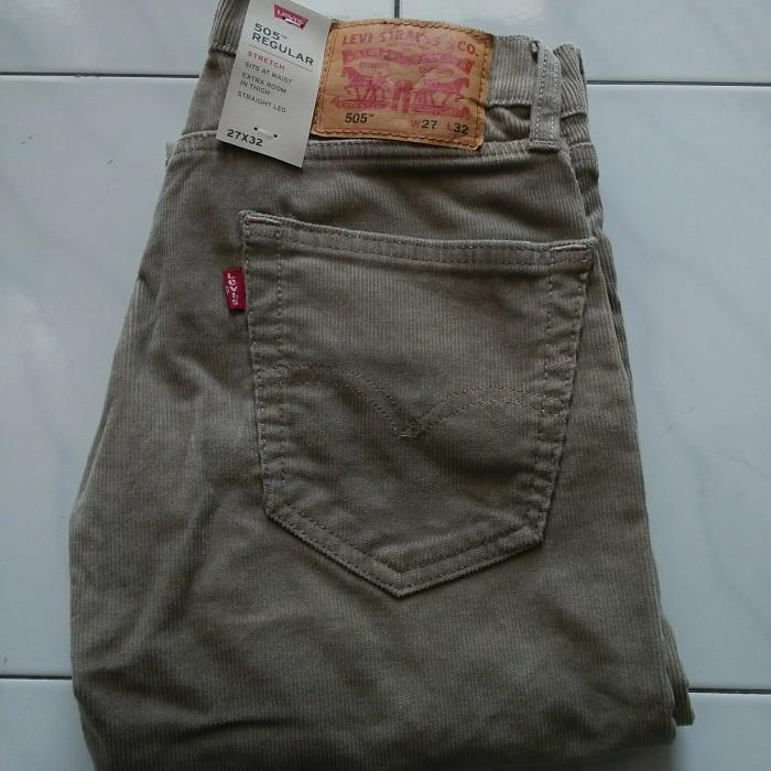 Jual Levis 505 Regular Fit Rinse Timberworlf Corduroy Pants 00505-1397 ...