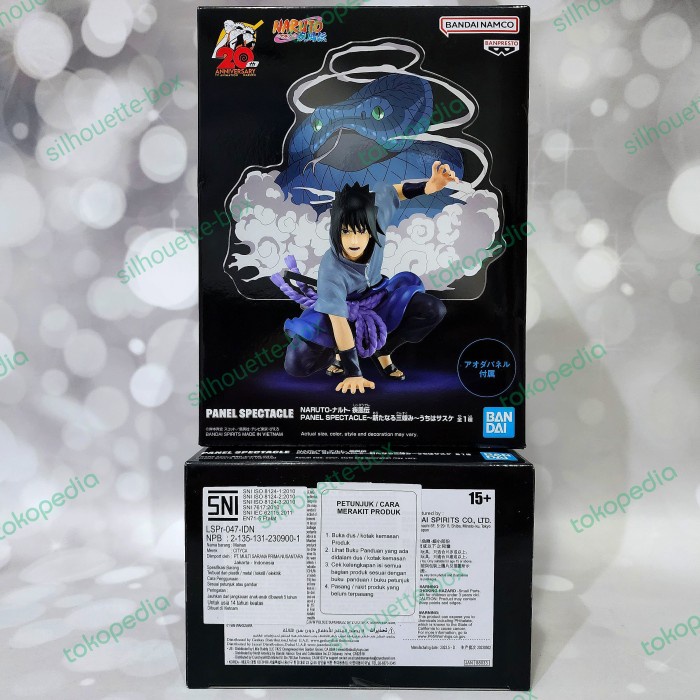 Jual Banpresto Naruto Shippuden Panel Spectacle Uchiha Sasuke -14a ...
