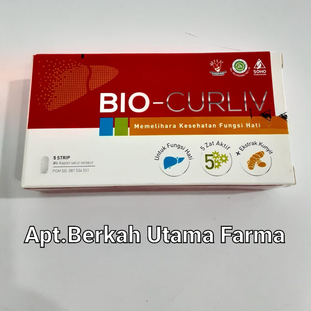 Jual Bio Curliv Box isi 30 Tablet | Shopee Indonesia