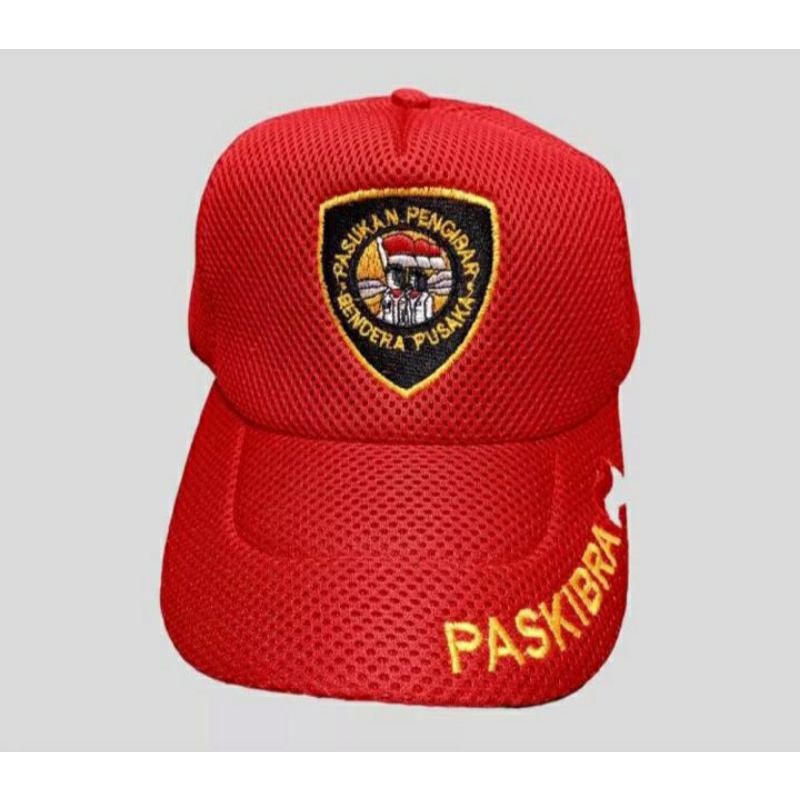Jual TOPI PASKIBRA | TOPI LATIHAN PASKIBRA | TOPI JARING PASKIBRA MERAH ...