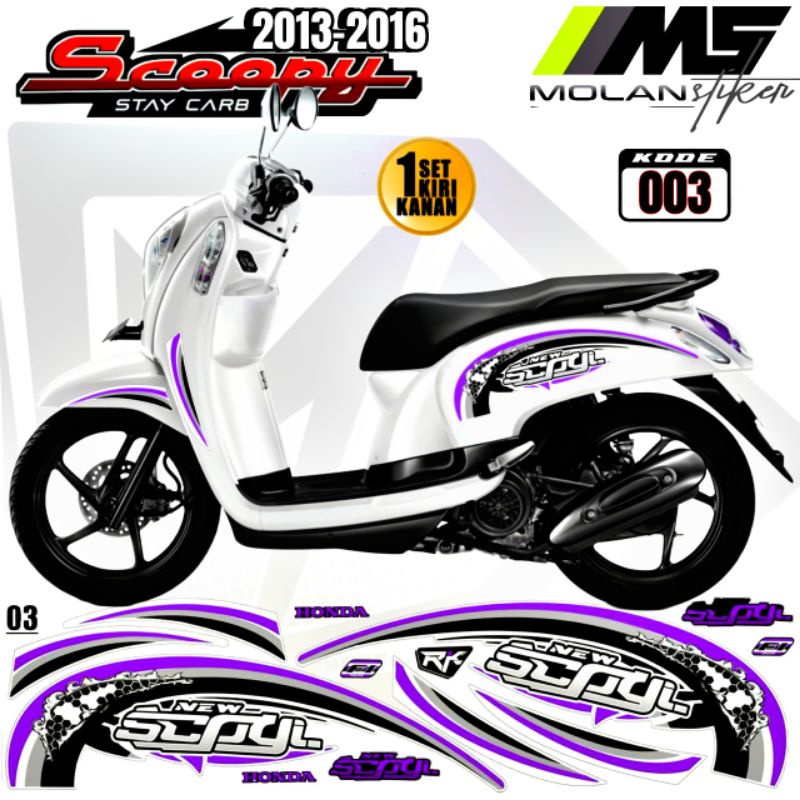 Jual Decal Sticker Striping Variasi Scoopy Fi 2013-2016 Honda Scoopy ...