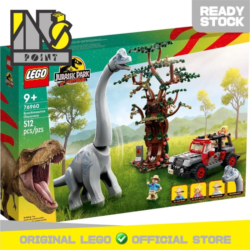 Jual LEGO 76960 - Jurassic World - Brachiosaurus Discovery | Shopee ...