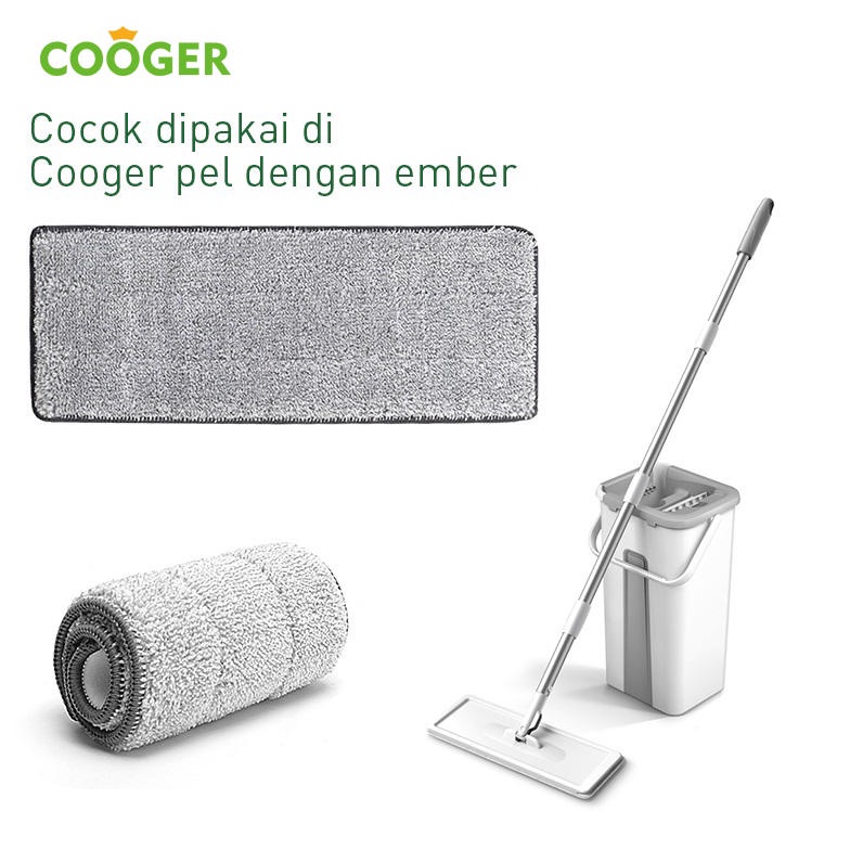 Jual [CODE BARANG 147SXV] COOGER Refill Mop Microfiber White Ultra Mop ...