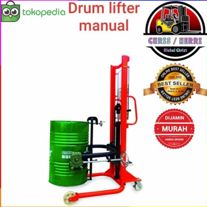 Jual hand stacker drum manual / drum lifter / pallet drum | Shopee ...