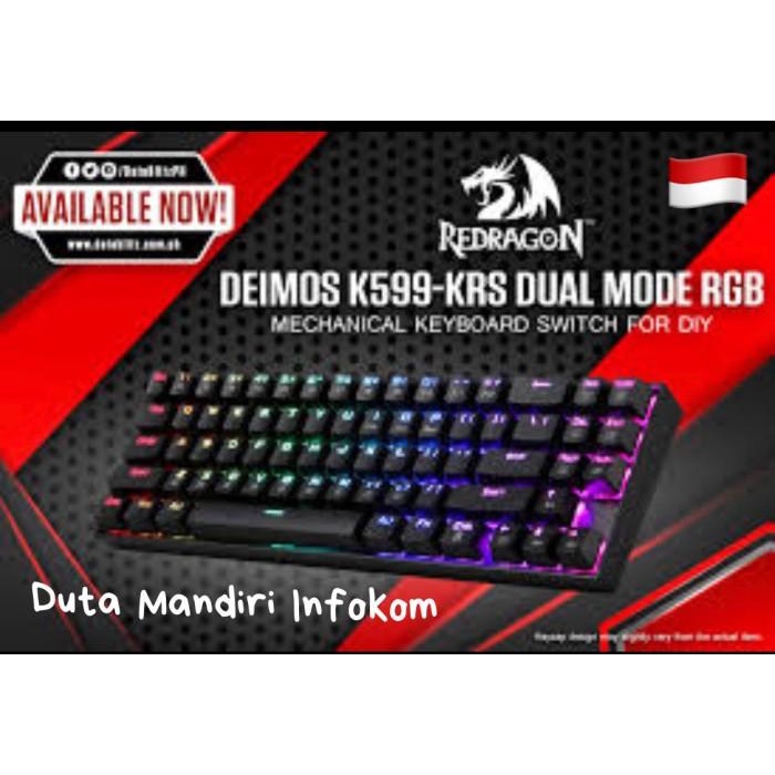 Jual REDRAGON DEIMOS K599 KRS RGB - WIRELESS MECHANICAL GAMING KEYBOARD ...