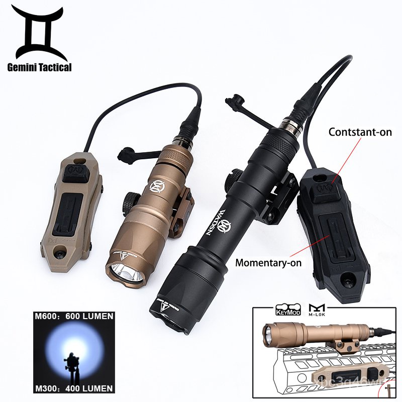 Jual &Tactical Surefir M300 MINI Scout Light M600 Flashlight Dual ...