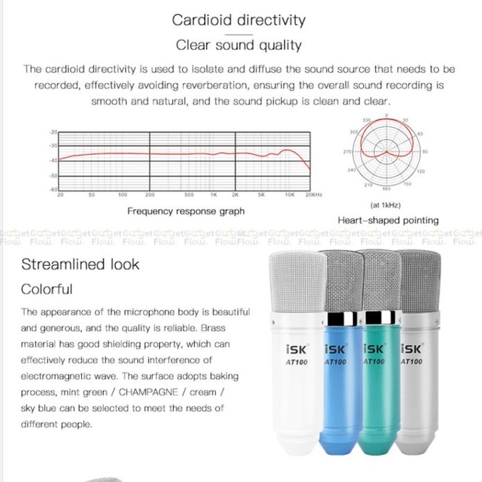 Jual MIC MICROPHONE CONDENSER ISK AT100 PROFESIONAL MICROPHONE ORIGINAL ...