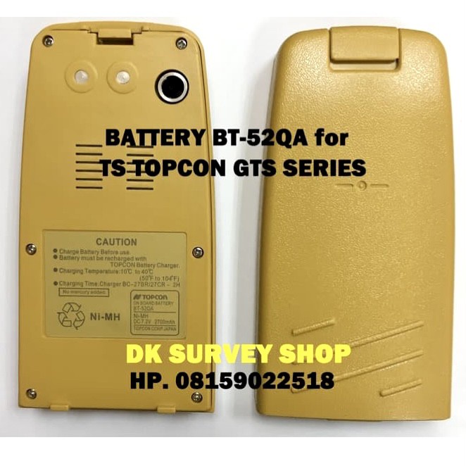 Jual Ready BATTERY TS TOTAL STATION TOPCON GTS / BATERAI TS TOTAL ...