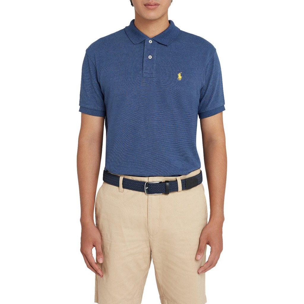 Jual POLO 47 SHIRT Custom Fit 100% Cotton - Navy Heather | Shopee Indonesia