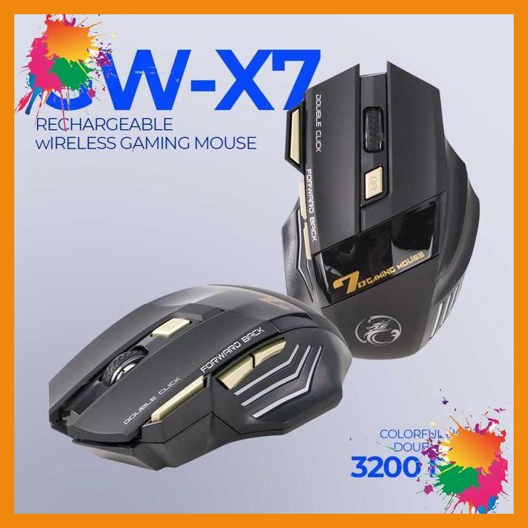 Jual bub- imice wireless gaming mouse ergonomic rgb rechargeable 3200 ...