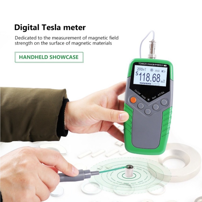 Jual Permanent Magnet Gauss Meter Handheld Digital Tesla Meter | Shopee ...