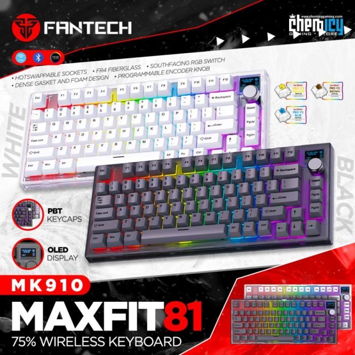 Jual FANTECH MAXFIT81 WIRELESS 75% PBT KECYAPS MECHANICAL GAMING ...