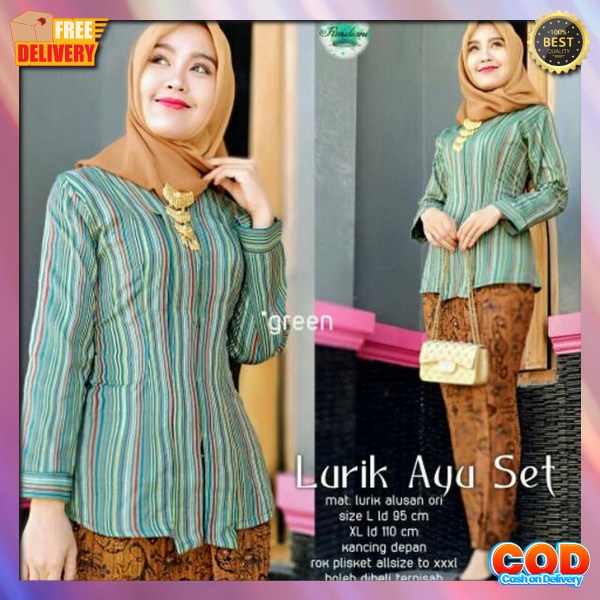 Jual Kebayak Murah Kekinian Set Kebaya Modern Setelan Elegant Oneset Jebaya Kekinian Perempuan ...