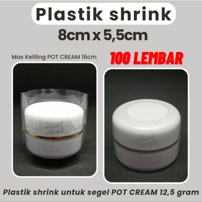 Jual Plastik Shrink Plastik Segel Untuk Segel Pot Cream 12,5 gram ...