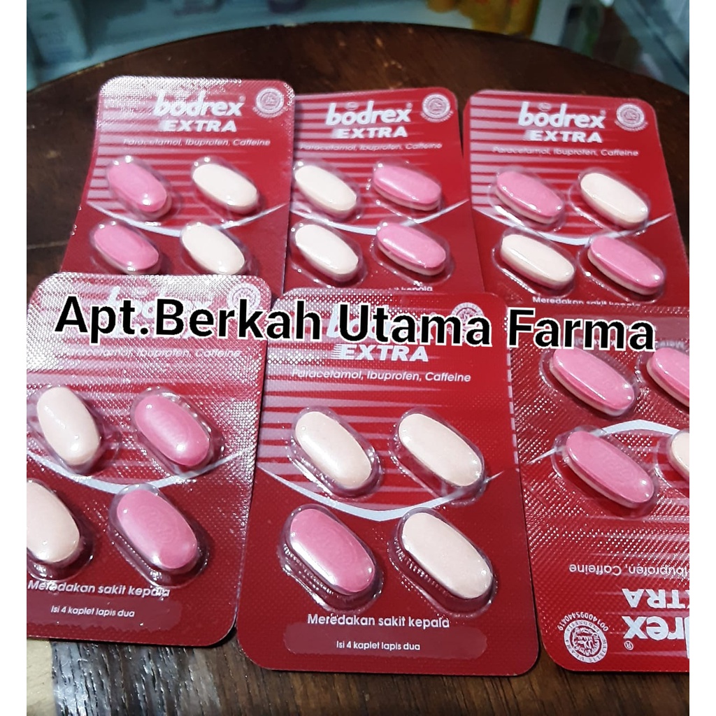 Jual Bodrex Extra Strip isi 4 Tablet | Shopee Indonesia