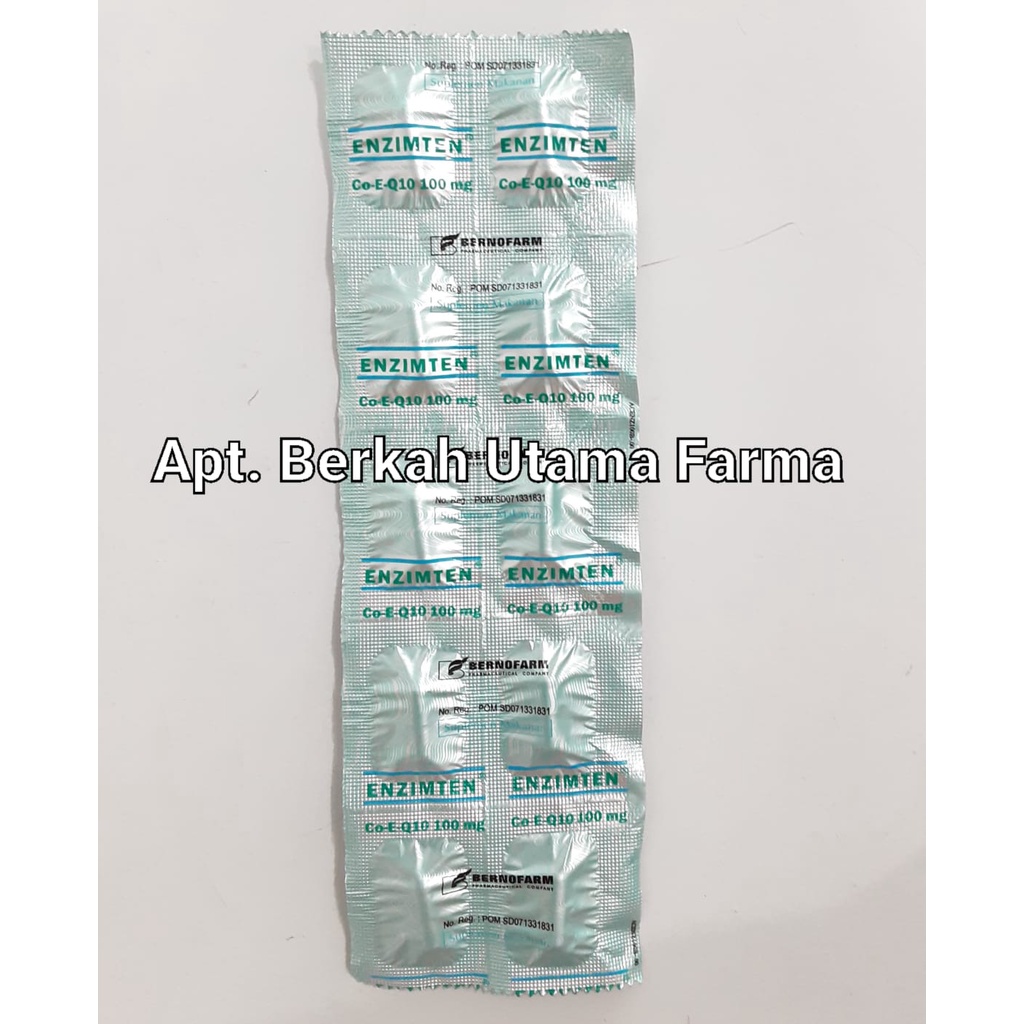 Jual Enzimten 100mg Strip isi 10 Tablet | Shopee Indonesia