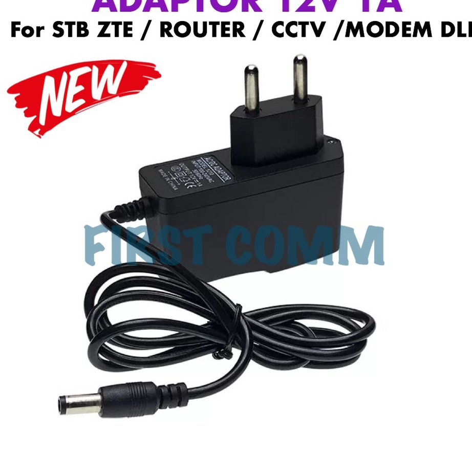 Jual SRGJ2637 Terbaru ADAPTOR STB ZTE CCTV MODEM ROUTER 12V 1A POWER ...