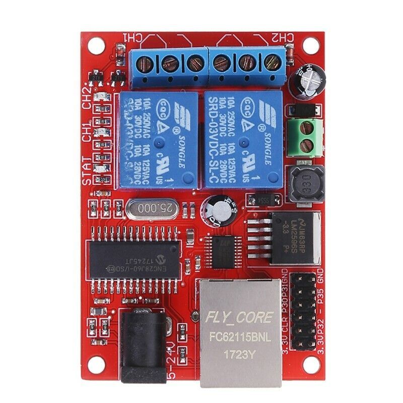 Jual Taidacent 2 Channel Lan Ethernet Relay Board TCP UDP Controller ... Jual Taidacent 2 Channel Lan Ethernet Relay Board TCP UDP Controller ...