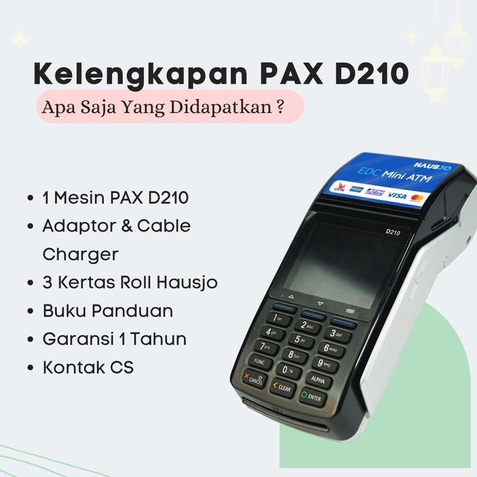 Jual Mesin Mini ATM PAX D210 Hausjo | Shopee Indonesia