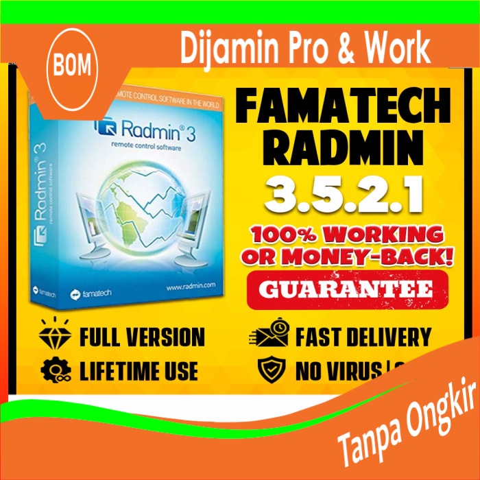 Jual Garansi Famatech Radmin 3.5.2.1 - Lifetime Full Version | Shopee ...
