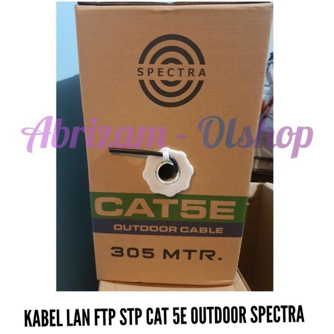 Jual KABEL LAN FTP STP CAT5E SPECTRA OUTDOOR 1 ROLL 305 METER | Shopee Indonesia