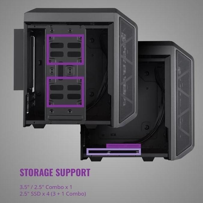 Jual Cooler Master - MasterCase H100 - Mini-ITX PC Case - Inc 20CM RGB ...